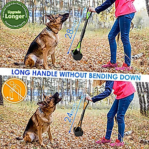 TIMINGILA Pooper Scooper 28" Long Handle Portable Pet Poop Scooper for Large and Small Dogs,High Strength Material and Durable Spring,Great for Lawns, Grass, Dirt, Gravel