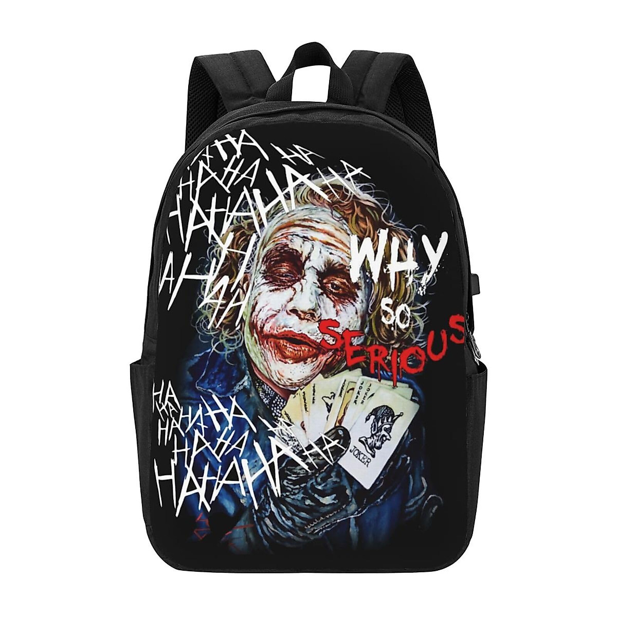 VNCXCNCN Joker Laptop Backpack Sports Backpack Band Elements Travel Backpack Classic Backpack With USB port