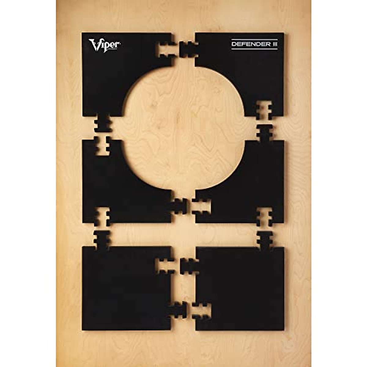 Viper by GLD Products Defender III Extended Length Dartboard Surround Wall Protector, Black, One Size