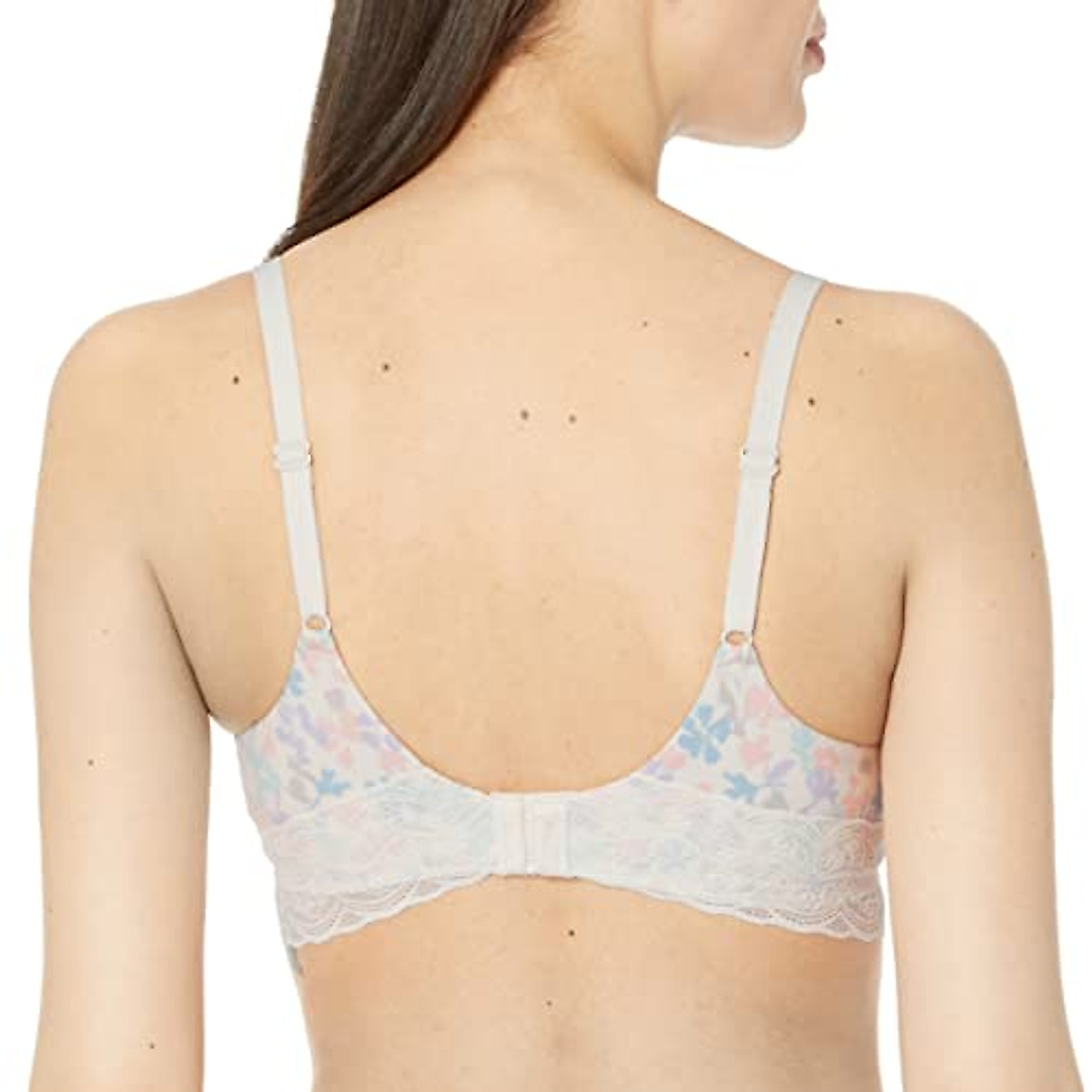 Warner's Womens Cloud 9 Super Soft Wireless Lightly Lined Comfort Ro5691a Full Coverage Bra, Ivory Mist Pastel Patels, 40C US