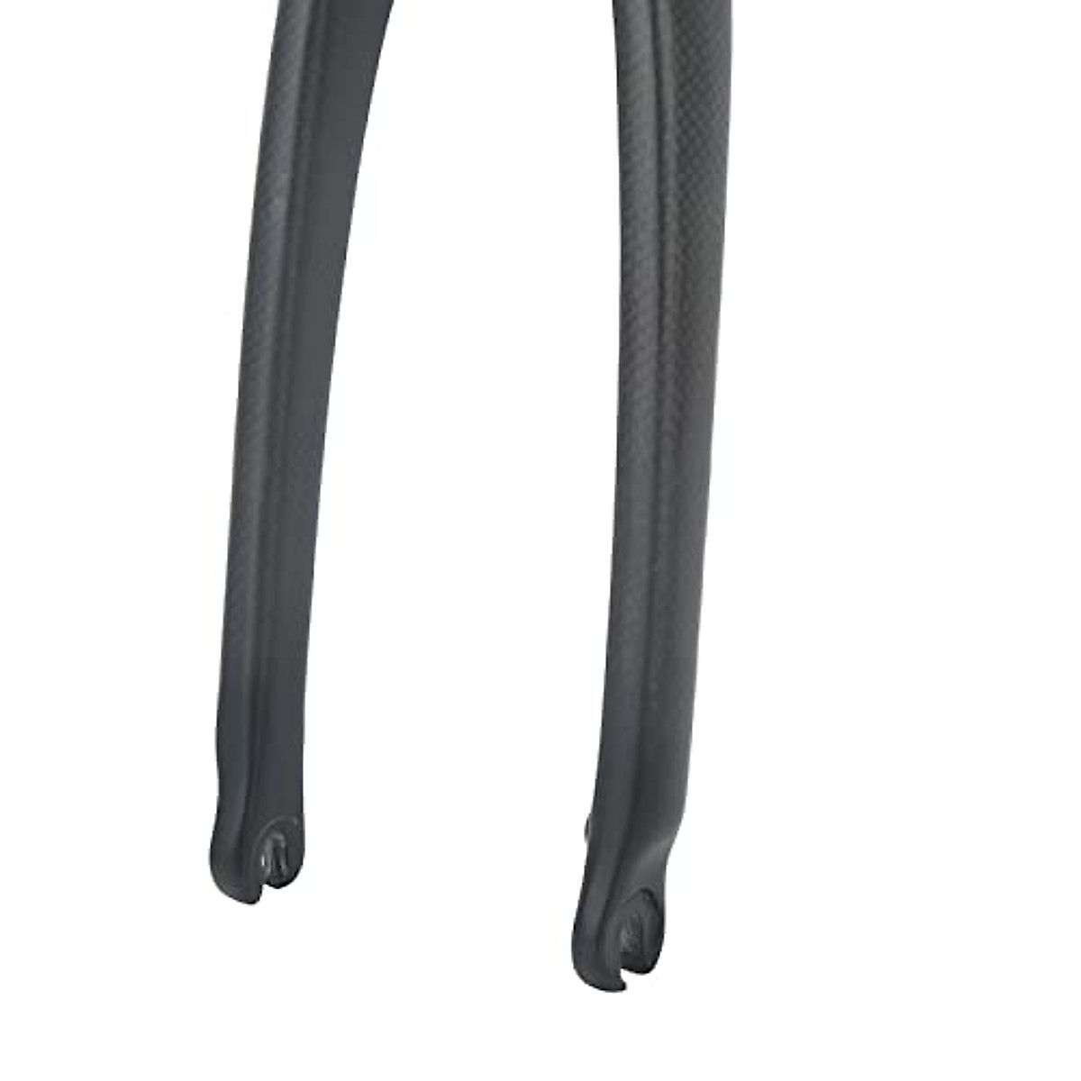 Uxsiya Road Bike Front Fork, 20 Inch 4.37in Top Tube Stable Professional Lightweight Mountain Bike Fork 3K Matte for Folding Bike