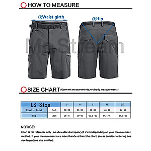 Mr.Stream Men's Hiking Relaxed Fit Golf Lounge Quick Drying Fishing Nylon Casual Shorts 3202 Blue L