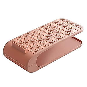 KNFUT Shoe Slots, Shoe Storage Rack Stackable Wear Resistant Organizer Multifunctional Shoe Holder Shelf Shoe Rack for Dorm (Color : Pink M)