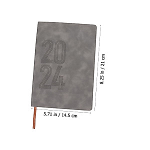 STOBOK 2024 Weekly Schedule Planner Office Memo Pad Monthly Planner Notebook New Year Schedule Notebook Daily Writing Book Calendar Notebook Daily Planner Portable Manual Paper Work