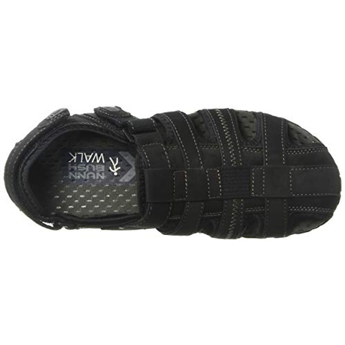 Nunn Bush Men's Rio Bravo Fisherman Closed Toe Outdoor Sandal, Black, 11 Wide