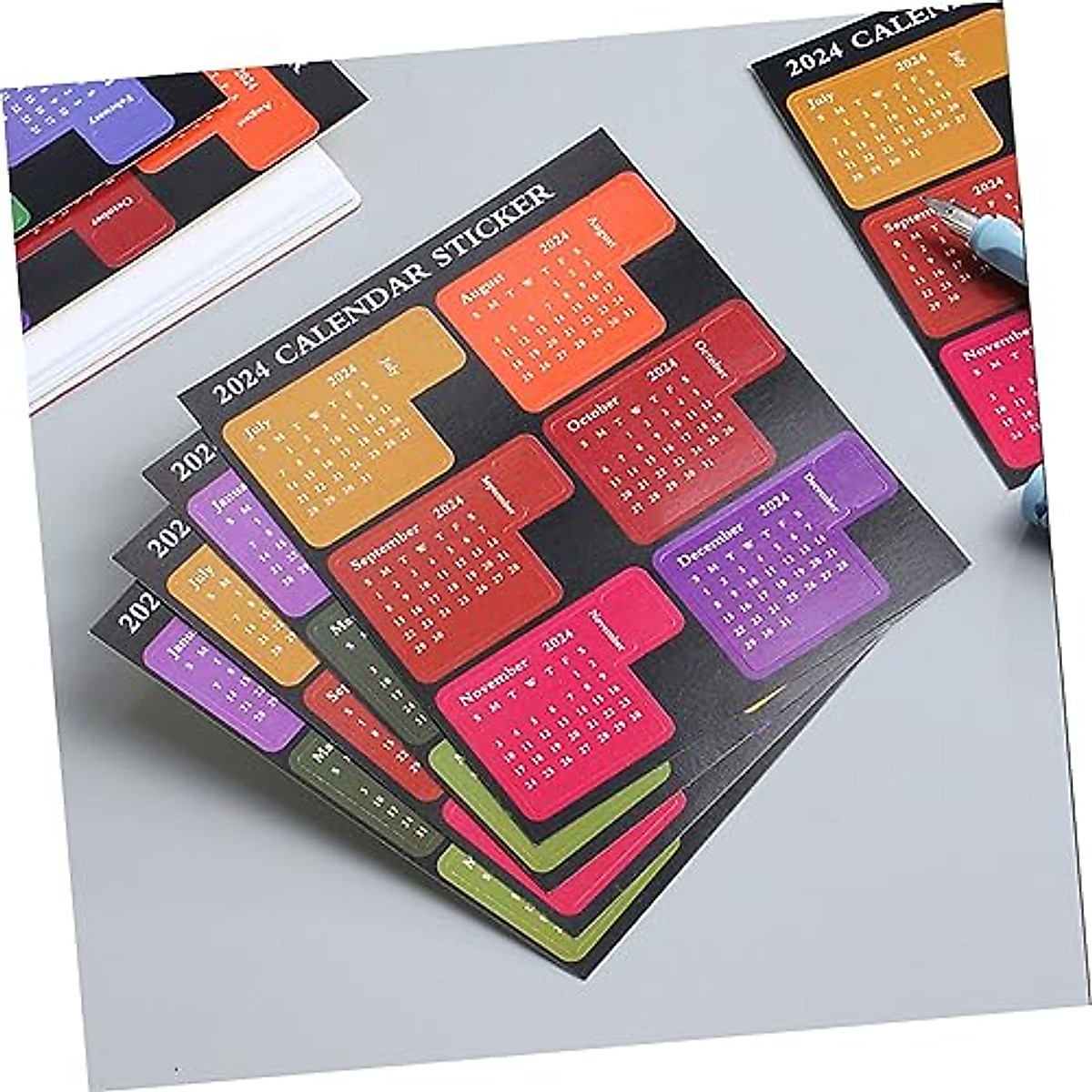 Ciieeo 1 Set Books Calendar Sticker Labels tag School Book tabs Planner Accessories DIY Planner tabs Multi-Function Book tabs Household Planner tabs Adhesive Tape Paper Office Portable