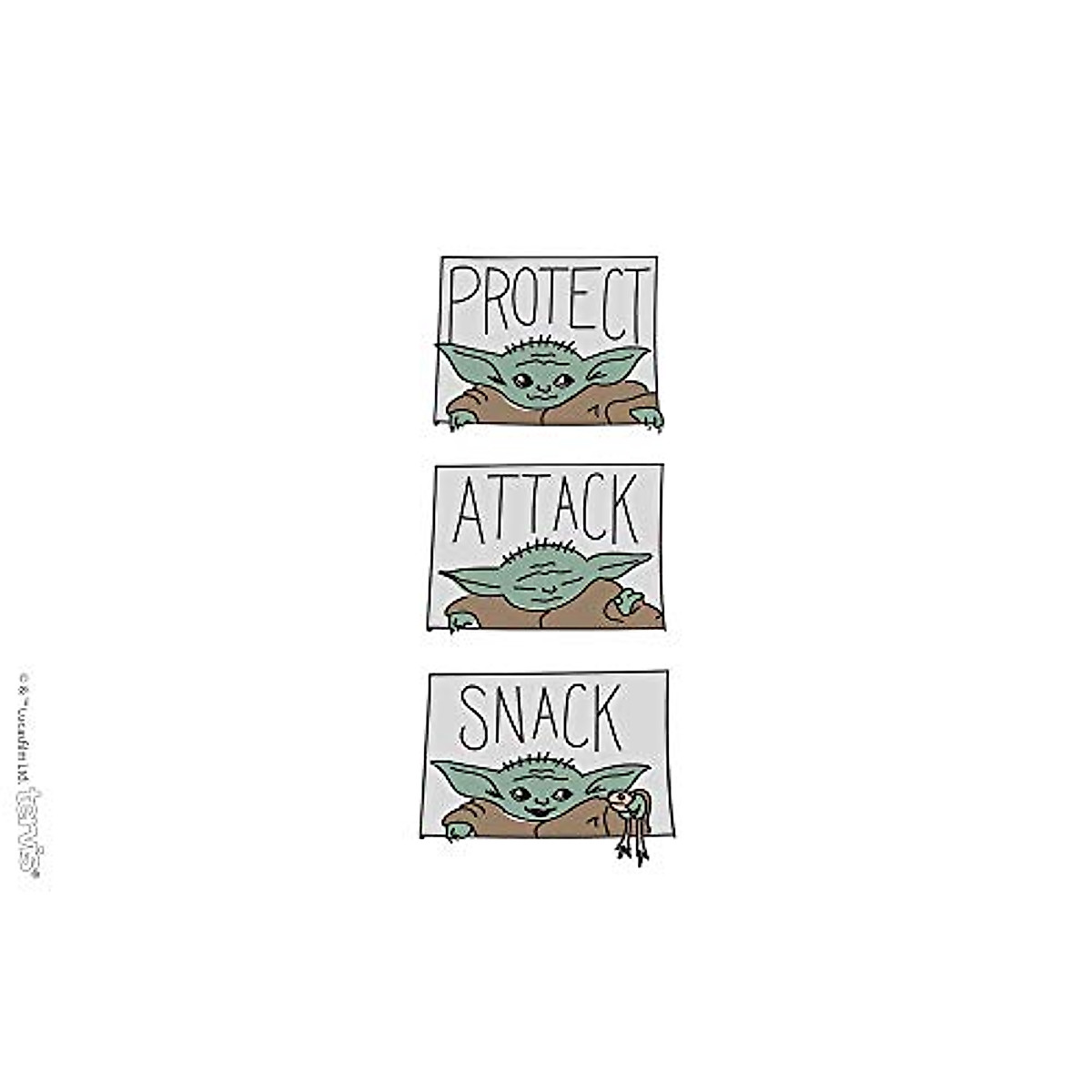 Tervis Star Wars - The Mandalorian Protect Attack Snack Made in USA Double Walled Insulated Tumbler Travel Cup Keeps Drinks Cold & Hot, 16oz, Classic