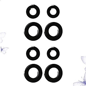 Garneck 8pcs Chair Replacement Cords, Deck Chair Rope, Deck Chair Accessories Chaise Longue Rope Chaise Elastic Rope Recliner Parts(Black)