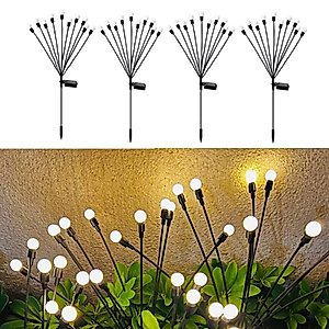 Solar Mushroom Garden Lights for Outside - 30Pcs 21.3 FT 8 Modes Mushroom Night Lights, Waterproof & Energy-Saving Outdoor String Lights Solar Light for Garden Patio Yard Christmas Decor (Yellow-4pc)