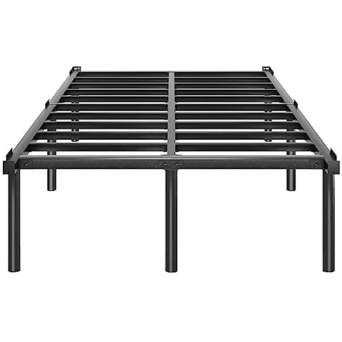 HAAGEEP Metal Bed Frame Queen Size - 20 Inch Platform Bed Frames No Box Spring Needed Tall Black Bedframe Heavy Duty