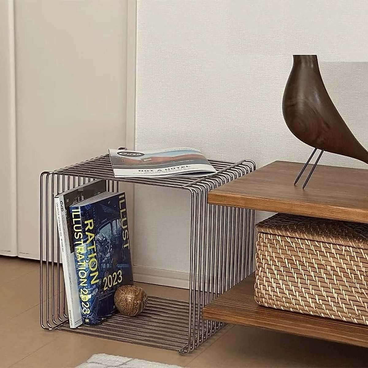 Modern Minimalist Metal Floating Shelf | Versatile Wall Bookshelf, Nightstand & Art Display | No Assembly Needed for Home or Office