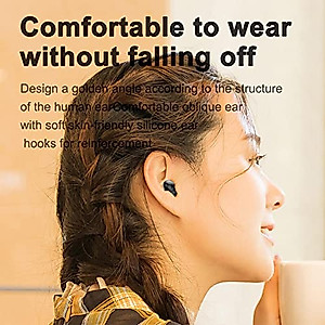 IPX6 Waterproof Wireless Bluetooth 5.0 Earbuds with Wireless Charging Case,Fast Charging/Automatically Pair/Deep Bass Sound Earphones in-Ear Stereo Headphones, for Sports Gym