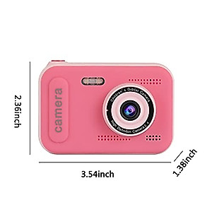 20 MP HD SLR Camera -High-Definition Front and Rear Dual-Camera Children's Camera,Take Photos and Videos, Listen to Music and Play Small Games, Children's Gift (Pink)