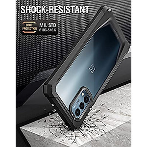 Poetic Guardian Series Case Designed for OnePlus Nord N200 5G, Full-Body Hybrid Shockproof Bumper Cover with Built-in Screen Protector, Black