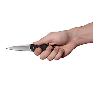 Personalized Engraving on Kershaw Leek 1660SWBLK Pocket Knife, Stonewashed Blade, SpeedSafe