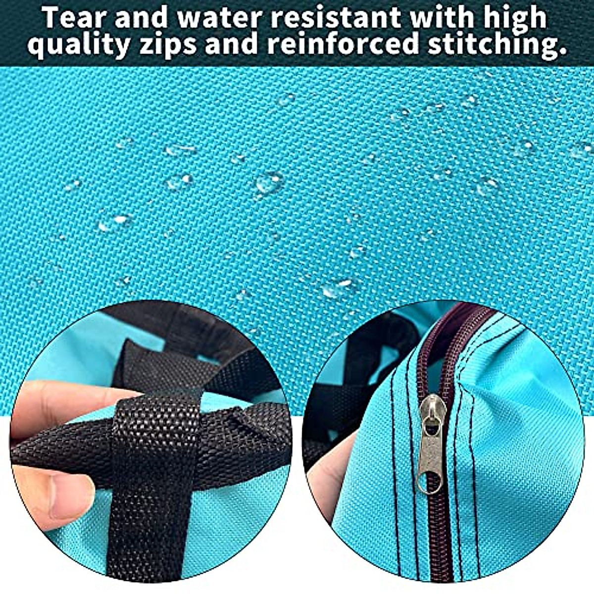 SKRYUIE Heavy-duty Oversized Storage Bag Tote Bag Reusable Mobile Bag, Light Green Moving Bag, Clothes Storage Belt, Strong Zipper and Handle, Can Be Used for Storage, University Dormitories