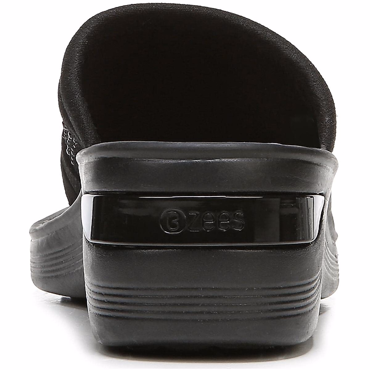 BZees Womens Dazzle Me Embellished Wedge Thong Sandals Black 11 Medium (B,M)