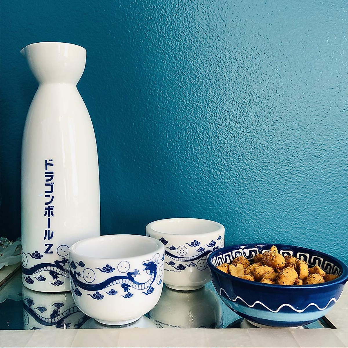 JUST FUNKY Dragon Ball Z Shenron Mug, 10 oz Carafe and 2 oz Cup, Single Color Design (Officially Licensed)