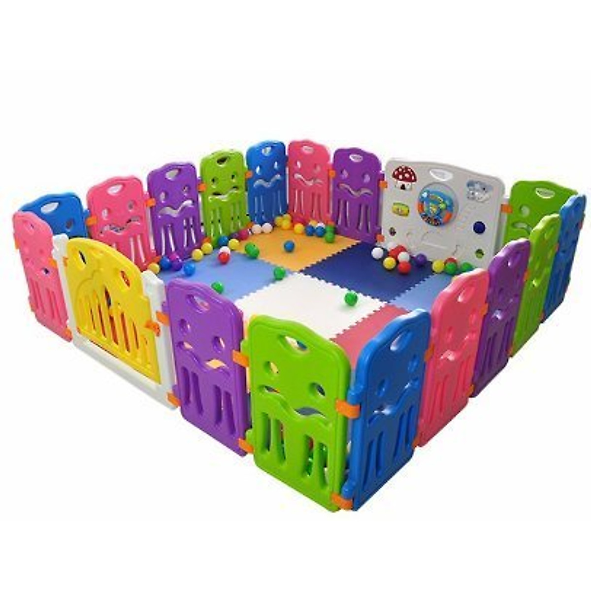 Lil' Jumbl Baby Playpen Extra Part Small (13.5" x 23.5") - Set of 2 - Purple