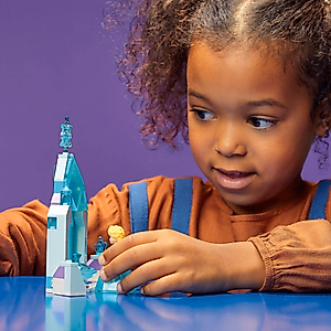 LEGO Disney Elsa's Castle Courtyard 43199 Building Set, Disney Frozen Ice Castle with Princess Elsa Mini Doll Figure, Disney Princess Toy Set for Kids Age 5+, Great Gift for Birthday or Any Time