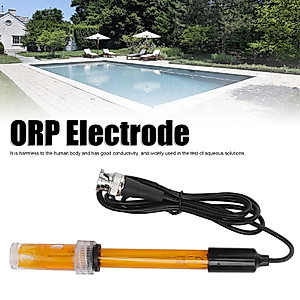 VINGVO ORP Replacement Probe, Electrode Oxidation Reduction Potential Test ORP Electrode Replaceable BNC Q9 Connector for ORP Tester Meter Controller for Aquarium Hydroponics Plant Pool