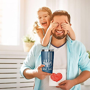 GIfts for Dad from Daughter Son Wife Personalized Tumbler for Christmas Birthday Valentine Fathers Day Custom Insulated Stainless Steel Tumblers