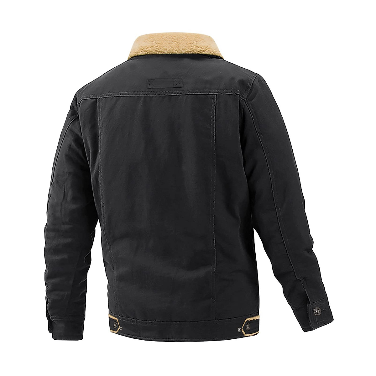 EKLENTSON Mens Fleece Lined Jacket Mens Outdoor Jackets Winter Jackets for Men Fashion Jacket Men Warm Jackets for Men, Grey, XX-Large