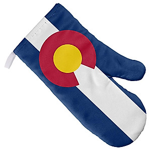 Colorado Flag Oven Mitt for Indoor/Outdoor Kitchen and BBQ