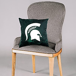 College Covers Color Swept Pillow, 16 inch, Michigan State Spartans