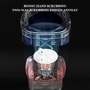 JCAKES Mini Portable Washing Machine，Foldable Washing Machine，Small Washing Machine，6.5L Washing Machine with Drying Drum, 3 Modes Touch Timer Washing Machine，for Socks, Baby Clothes, Underwear