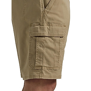 Wrangler Authentics Men's Classic Cargo Stretch Short, Grain Twill, 38