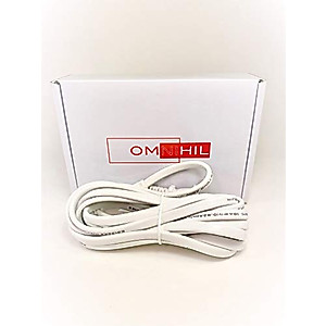 [UL Listed] OMNIHIL White 10FT Long AC Power Cord Compatible with Brother CS6000i Sewing & Quilting Machine