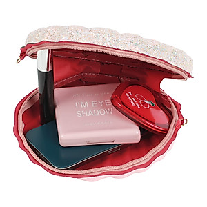 Felice Ann Women Mini Glitter Sequins Seashell Cross-body Bag Chain Strap Shoulder Bag Evening Clutch Handbag