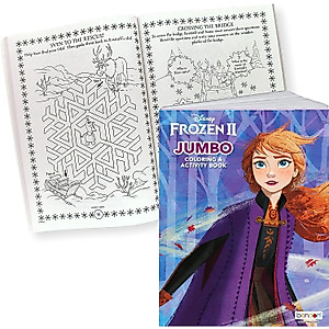 Disney Coloring Book Frozen 2 Arts Crafts Coloring, Painting Gift Set, Perforated Paper - Healthy Educational Play, for Kids Girls Boys Toddlers