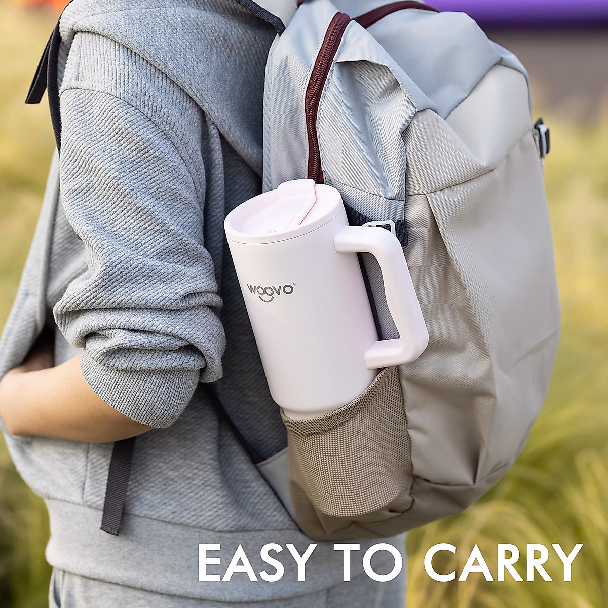 30 oz Tumbler with Handle and Straw, Insulated Cup with Straw and Lid, BPA Free Double Wall Stainless Steel Tumbler Stay Cold, Water Bottle with Handle for Adults, Forest Green