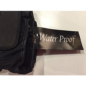 FMC Motorcycle Women's Leather Blk Driving Waterproof Gloves with Hipora Insert Soft (XS Regular)