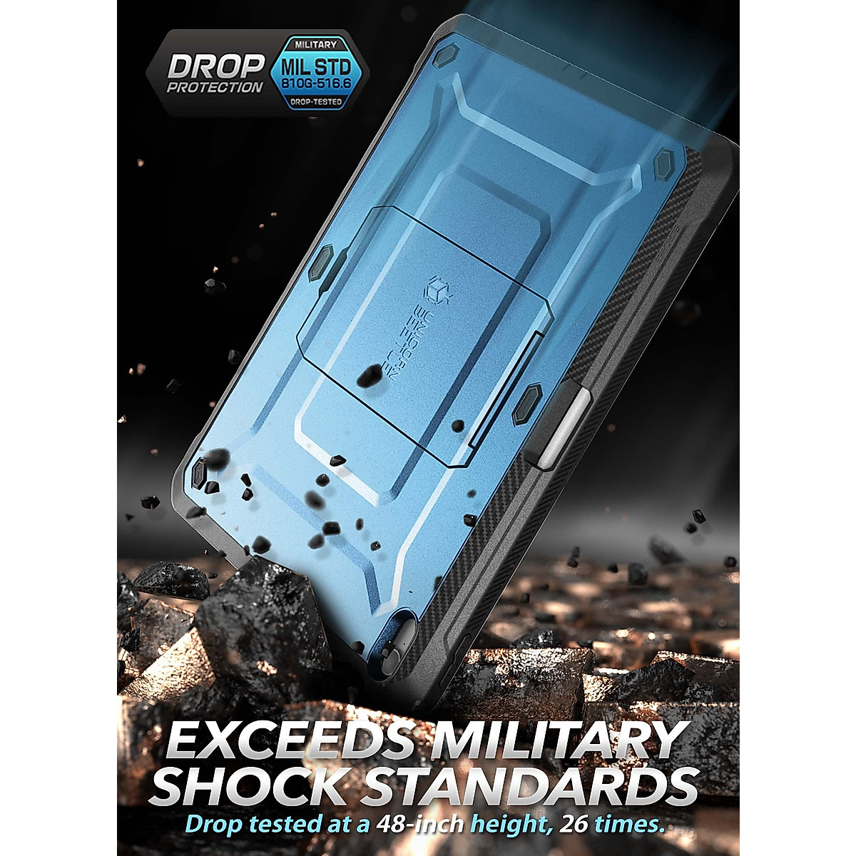 SUPCASE for iPad 10th Generation Case with Screen Protector (Unicorn Beetle Pro), [Built-in Stand & Pencil Holder] Heavy Duty Rugged Protective Case for iPad 10th Gen 10.9 Inch (2022), Blue