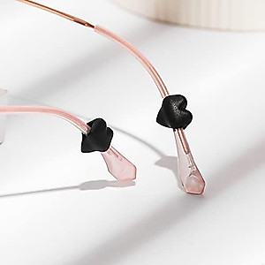 iGeyzoe 15 Pairs Silicone Eyeglasses Retainer, Eyewear Ear Grip Ear Hooks Anti-Slip Holder Eyeglasses Stoppers Temple Tips For Eyeglasses, Sunglasses, Reading Glasses