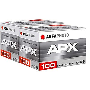 AgfaPhoto APX 100 135-36 Negative Fim S/W Pack of 2, AG6A1360-2