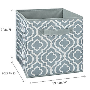 ClosetMaid 1842 Cubeicals Fabric Drawer, Iron Gate Gray Print