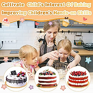 100 Pack Gold Cake Board Round Cake Circle Base Boards Disposable Cake Plate Scalloped Bases Round Coated Cake Boards Circle Cake Trays Cake Base Boards for Cake Dessert Party Supplies (6 Inch)