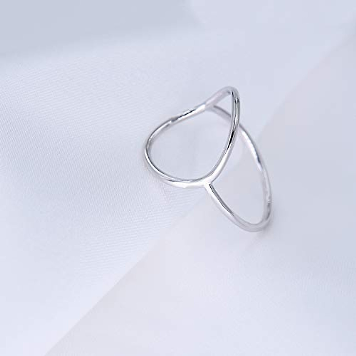 LEMON GRASS Gold Vermeil Open Circle Ring in Sterling Silver Size 9