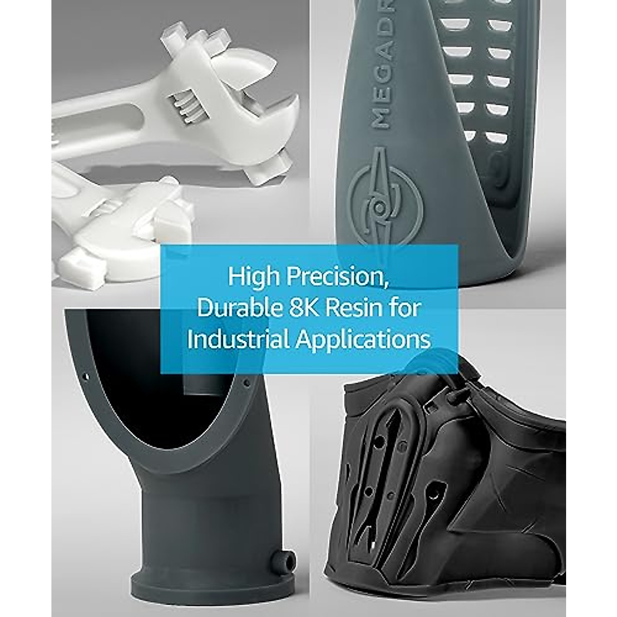 SuperPCS Black 1000g is the Fastest 1.5 Sec and Toughest Resin (1.8GPa, 15% Elongation) with 8K 22um Resolution, Made in Korea by 3DMaterials]