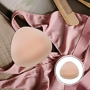 TOYANDONA 4pcs Triangular Sponge Prosthetic Breast Sponge Bra Pad Bra Padding Insert Breathable Bra Pads Foam Breast Forms Sport Bra Cups Inserts Girls Sports Bra Breast Pads Miss Detachable