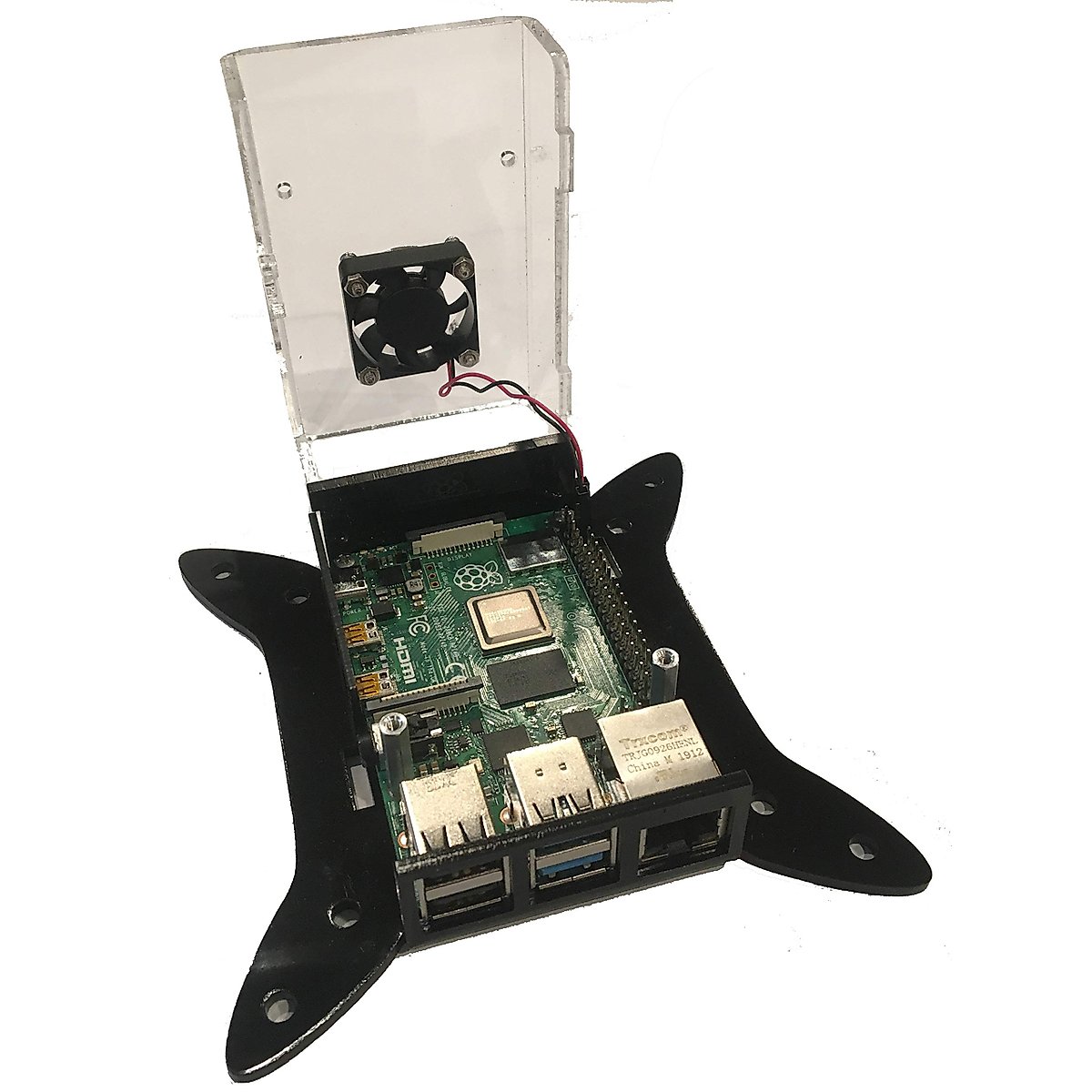 VESA Mount Case for Raspberry Pi 4 with Fan