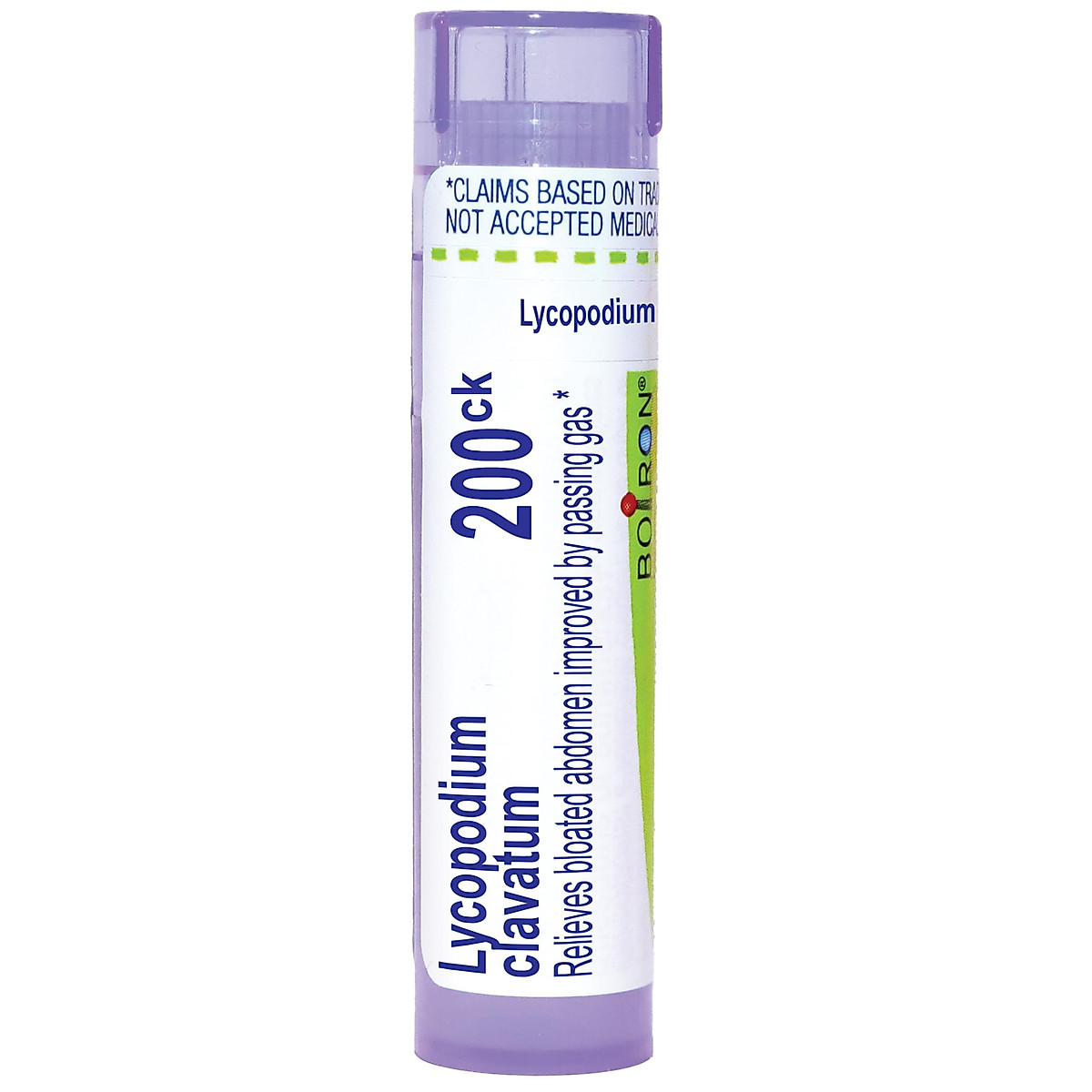 Boiron Lycopodium Clavatum 200C Homeopathic Medicine for Bloating & Gas - 80 Pellets