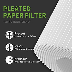 Foserove 594106 595658 Air Cleaner Cover with 798452 593260 Air Filter Compatible with BS Models 093J02 092J0B & 09P700, 103M02, 104M02 & 104M05