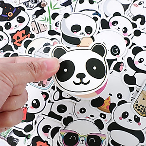 100 Pcs Panda Stickers for Kids Laptop Water Bottles Phone Computers Luggage Cute Panda Stickers Panda Gifts Panda Party Decorations Panda School Supplies Cartoon Stickers Pack