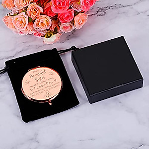 Stocking Stuffers for Women Sister Christmas Makeup Mirror Gifts for Women Best Friends Sister Birthday Gifts from Sister Brother Sweet Wedding Valentines Day Gifts for Sister Women Teen Girls Gifts