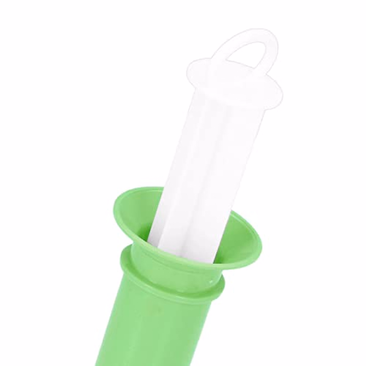 Hyuduo 7pcs Set Baby Food Pouch, Maker Reusable Pure Color Pouches Toddler Fruit Squeeze Puree Filler for Kids(Green)